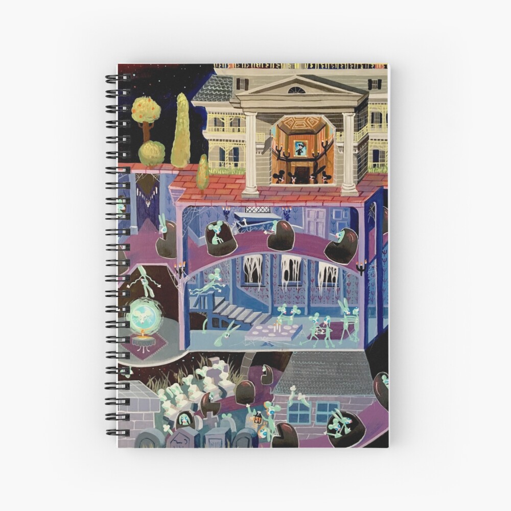 "Haunted mansion inspired " Spiral Notebook for Sale by castj295 ...