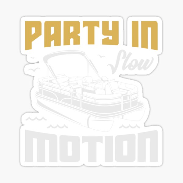 "Pontoon boat Gifts for a Boat Fan" Sticker for Sale by THaDesign ...