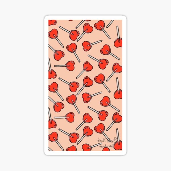 "Heart lollies" Sticker by KaylaMarie- | Redbubble