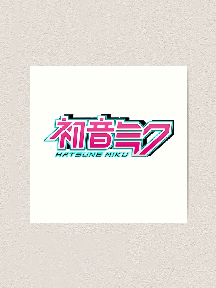 "Hatsune miku logo" Art Print by KyuuRine | Redbubble