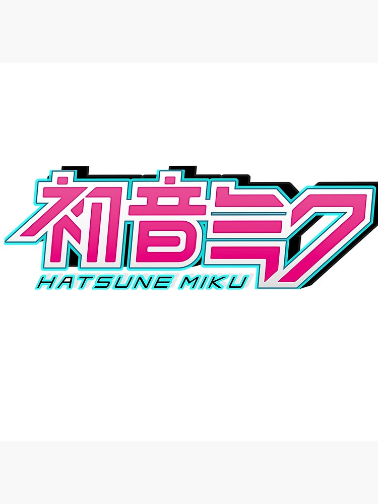 "Hatsune miku logo" Poster for Sale by KyuuRine | Redbubble