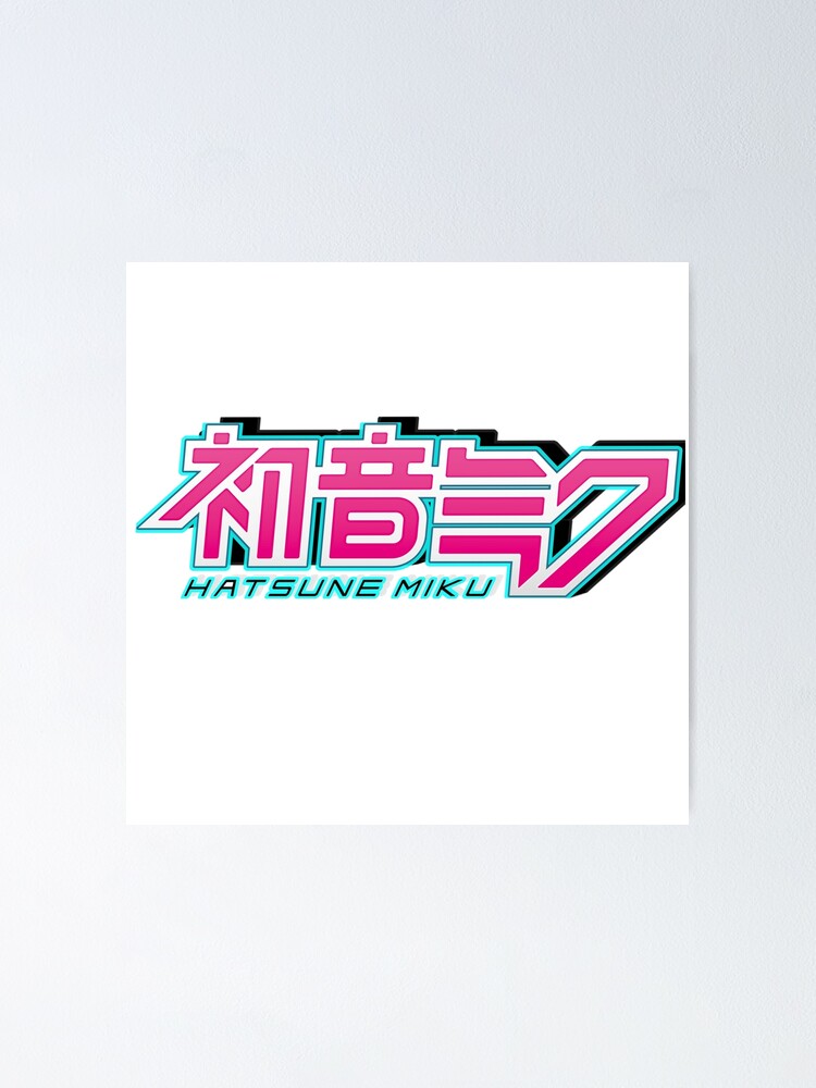 "Hatsune miku logo" Poster for Sale by KyuuRine | Redbubble