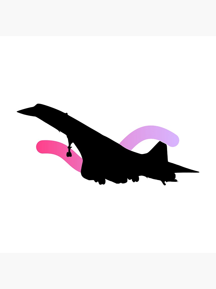 "CONCORDE (geometric)" Sticker by PlaneSHOP | Redbubble