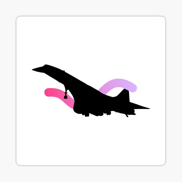 "CONCORDE (geometric)" Sticker by PlaneSHOP | Redbubble