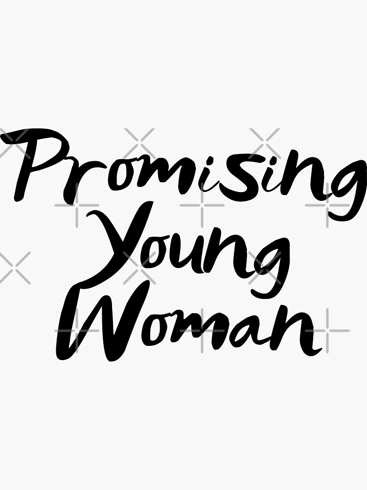 "Promising Young Woman" Sticker for Sale by gloriasd14 | Redbubble