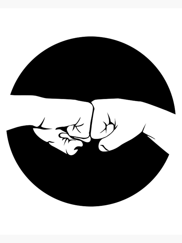 "fist bump logo" Poster for Sale by SEHLY13 | Redbubble