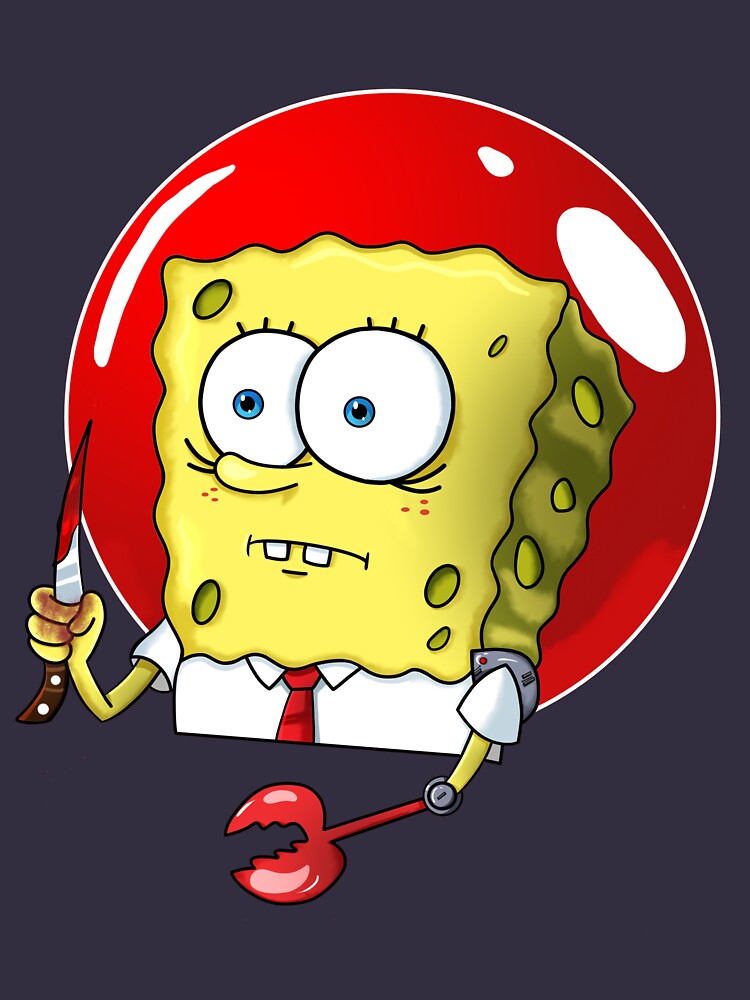 "PSYCHO SPONGEBOB " T-shirt by ZASH-ZU | Redbubble