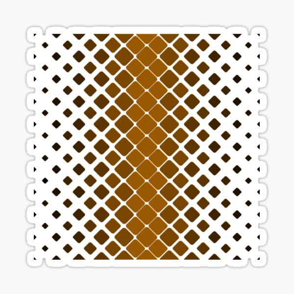"Split Squares Brown" Sticker for Sale by KARMANA1 | Redbubble