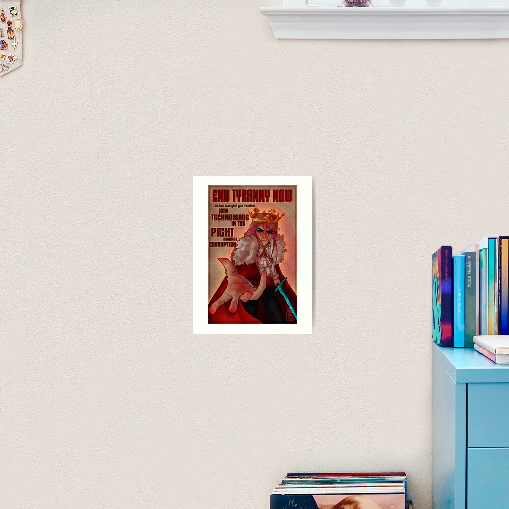 "technoblade anarchy propaganda fanart" Art Print for Sale by ...