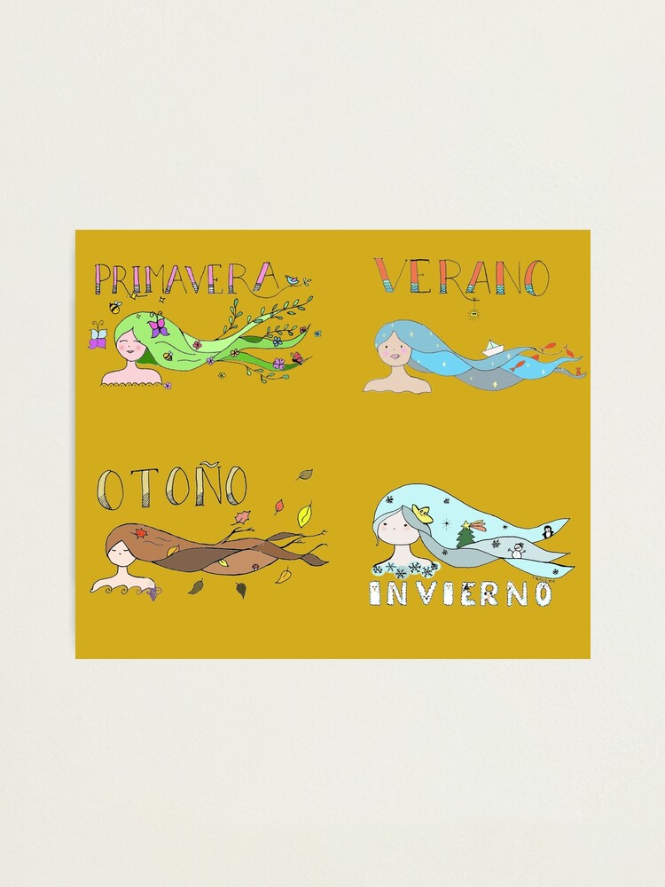 Lámina fotográfica «Las cuatro estaciones del año» de Fradema | Redbubble