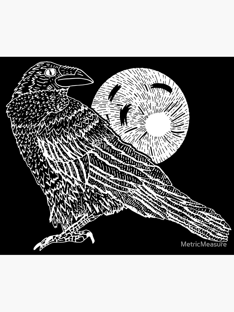 "Raven Moon" Poster by MetricMeasure | Redbubble