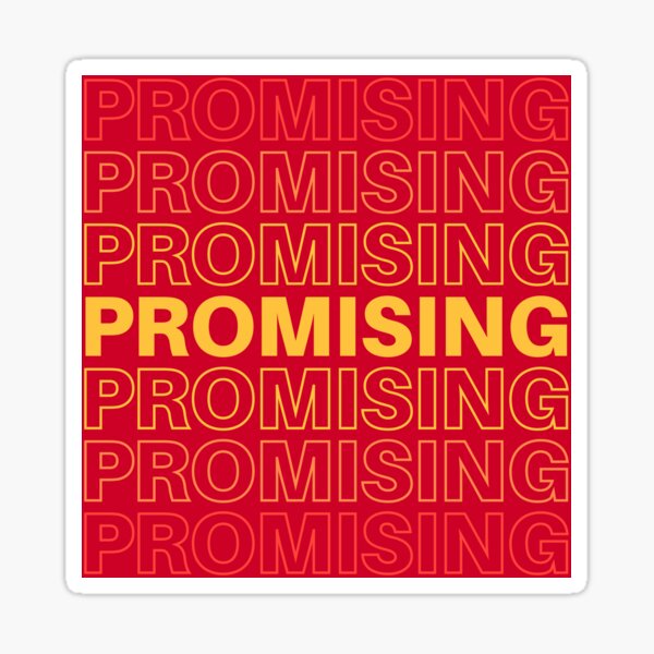 "Promising Young Woman - Red and Gold Aesthetic" Sticker for Sale by ...