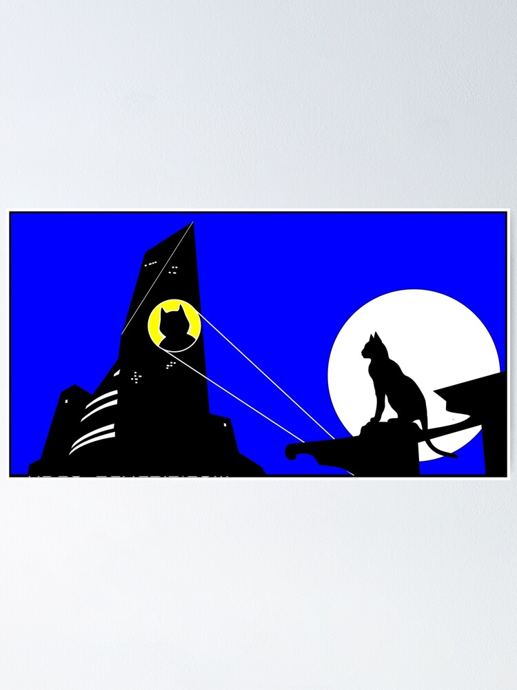 "CAT-SIGNAL CAT-SIGNAL" Poster for Sale by XavierCarrera1 | Redbubble