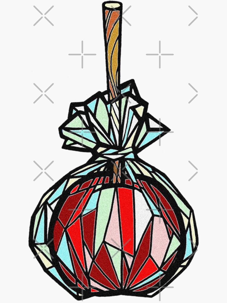 "Candy Apple" Sticker for Sale by sandpiperstudio | Redbubble