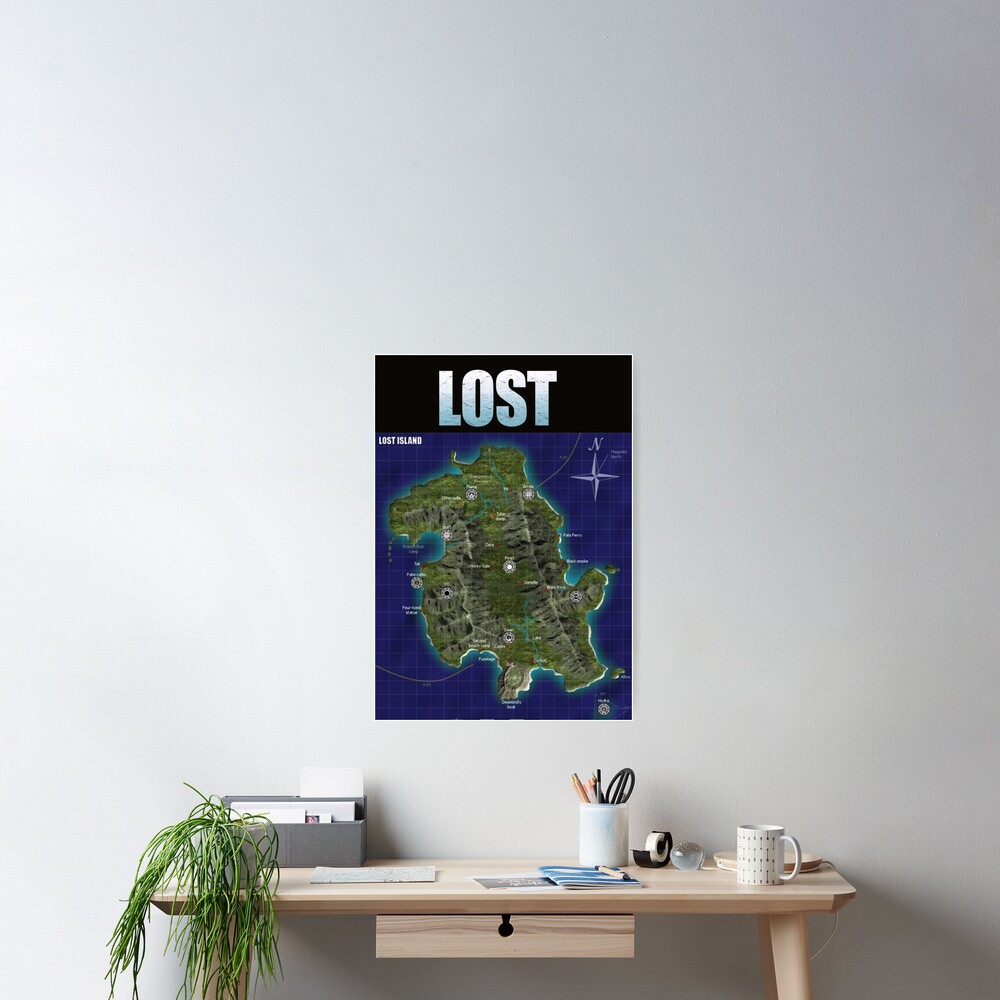 "ABC Lost maps island lost island" Poster for Sale by FersArts | Redbubble