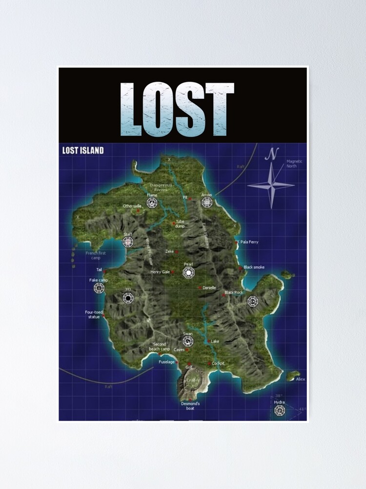 "ABC Lost maps island lost island" Poster for Sale by FersArts | Redbubble