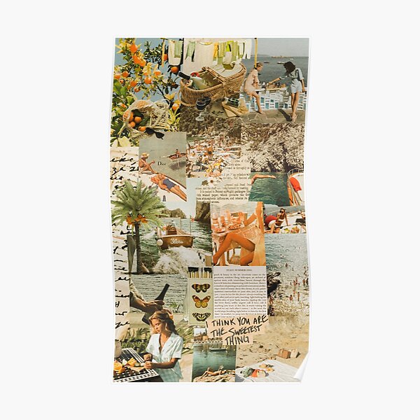 "SUMMER IN CAPRI COLLAGE" Poster for Sale by abbymoriartyy | Redbubble