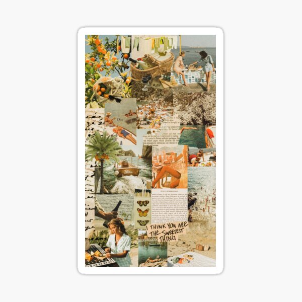 "SUMMER IN CAPRI COLLAGE" Sticker for Sale by abbymoriartyy | Redbubble