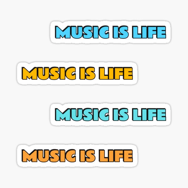 "MUSIC is life sticker pack - stickerpack" Sticker by IdeasForArtists ...