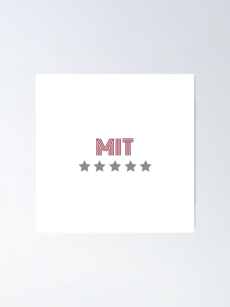"MIT" Poster by katiematata | Redbubble