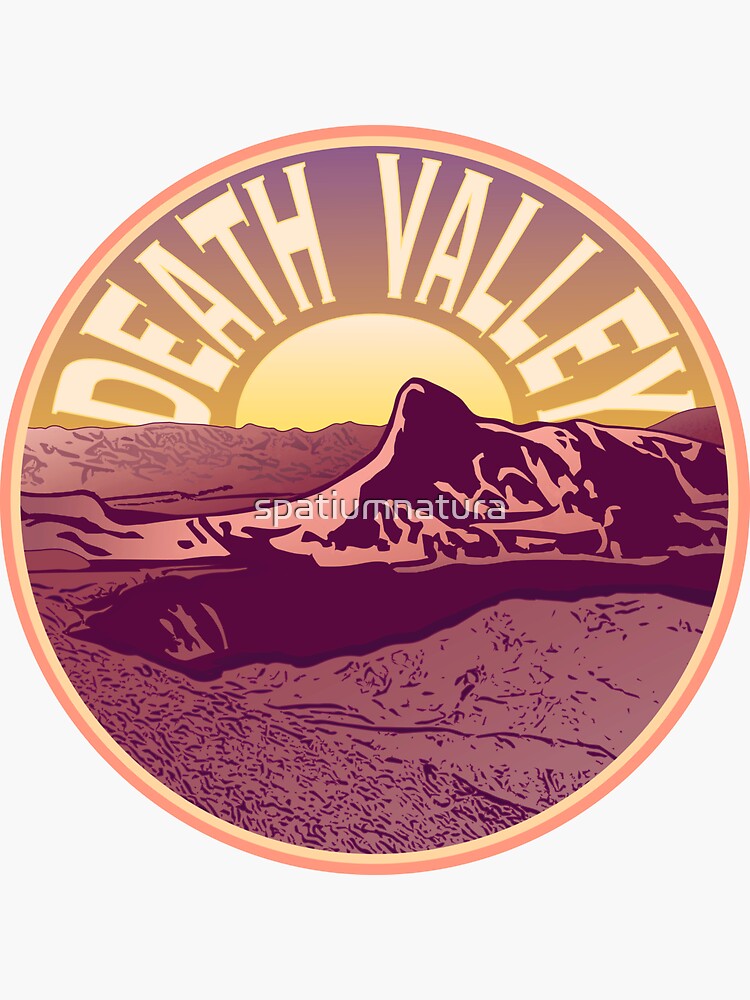 "WPA Style Death Valley National Park Logo" Sticker for Sale by ...