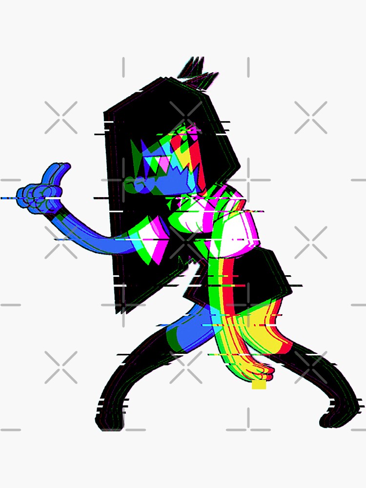 "ENA Glitched" Sticker for Sale by hidexmian | Redbubble