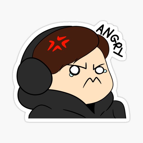 "Purple Angy!" Sticker for Sale by RoleCallDnD | Redbubble