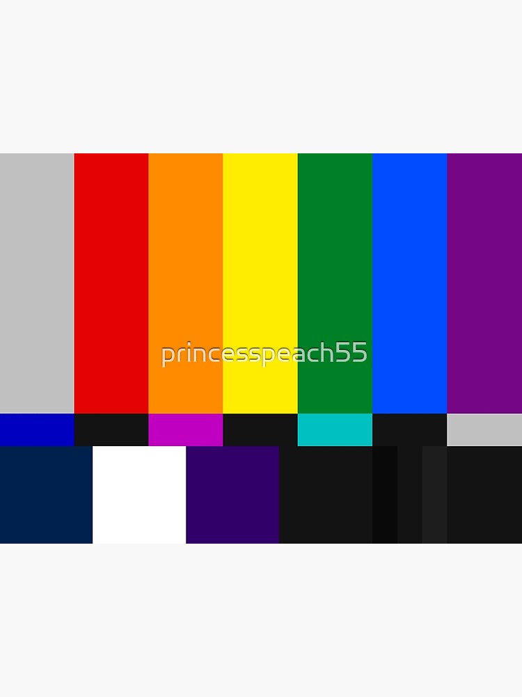 "LGBT+ Pride SMPTE color bars" Poster by princesspeach55 | Redbubble