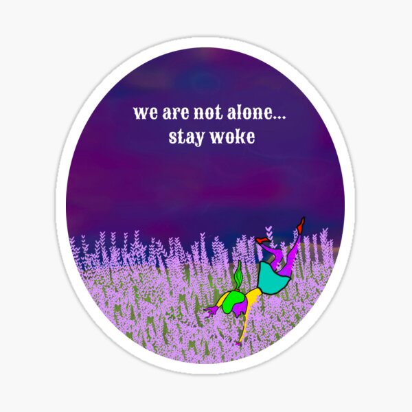 "Stay woke" Sticker by joyfulartnyc | Redbubble