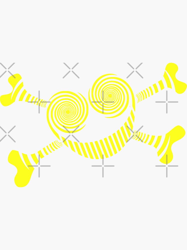 "The Smiler logo Smile and Cross Bones" Sticker by BrettJones92 | Redbubble