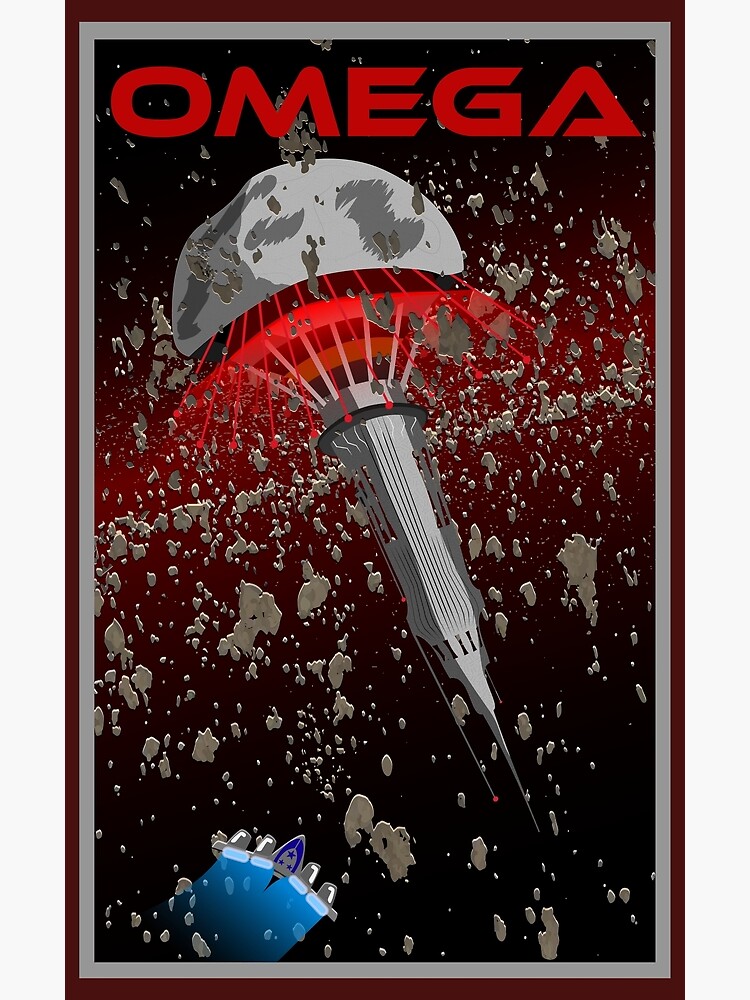 "Mass Effect Omega Travel Poster Fan Art" Photographic Print for Sale ...