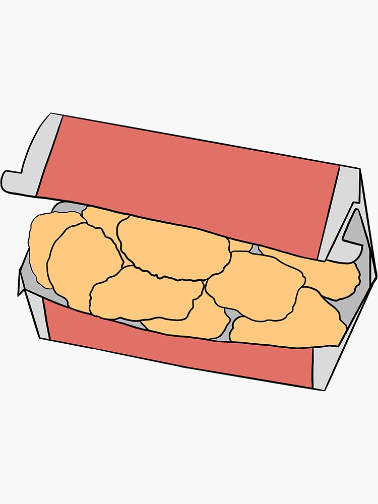 "Chicken Nuggets" Sticker by vumblebeedesign | Redbubble