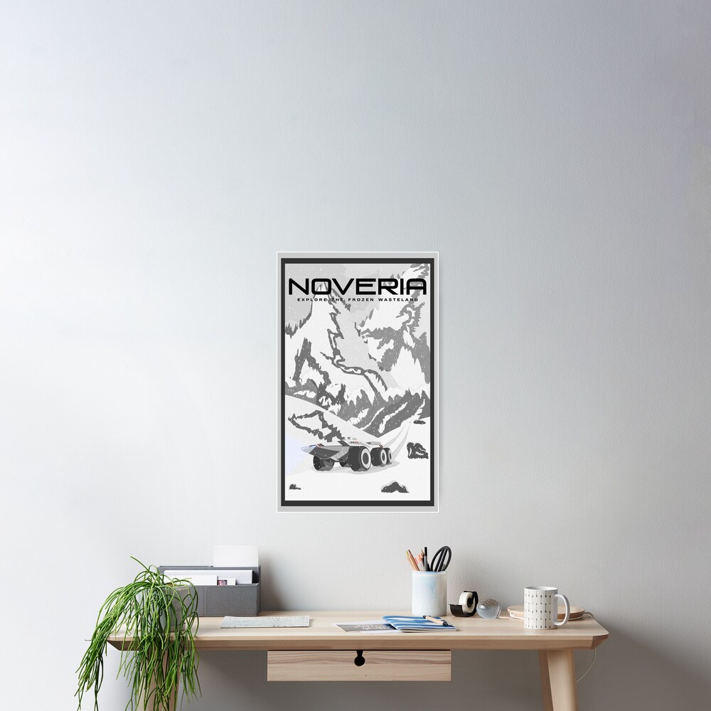 Mass Effect Noveria Travel Poster Fan Art Poster For Sale By Raulchirai Redbubble