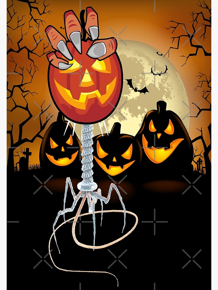"MEDICAL LABORATORY SCIENTIST SPOOKY HALLOWEEN CLAW PUMPKIN HEAD PHAGE ...