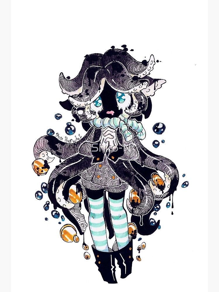 "Squid Ink" Art Print by Shiro-N | Redbubble