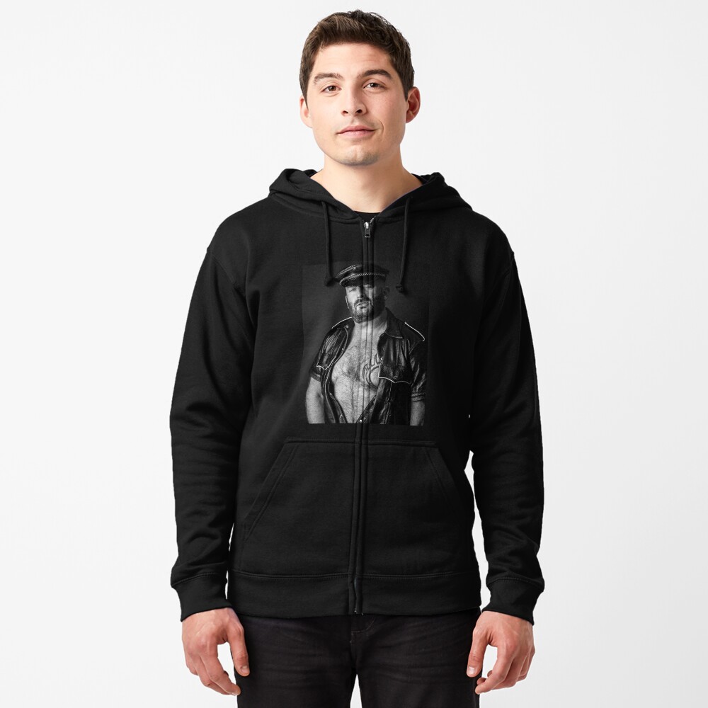 "TROY- HAIRY LEATHERMAN " Sticker for Sale by TroyTScott | Redbubble