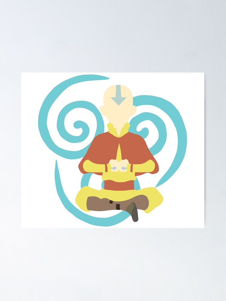 "Avatar Aang Vector Art" Poster by copiouscollects | Redbubble