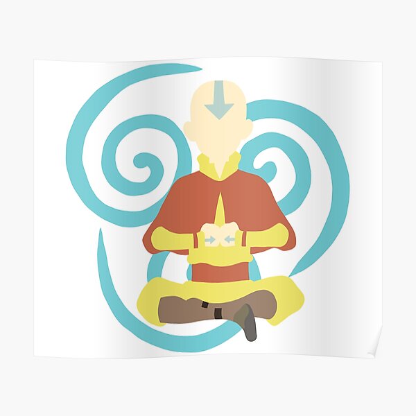 "Avatar Aang Vector Art" Poster for Sale by copiouscollects | Redbubble