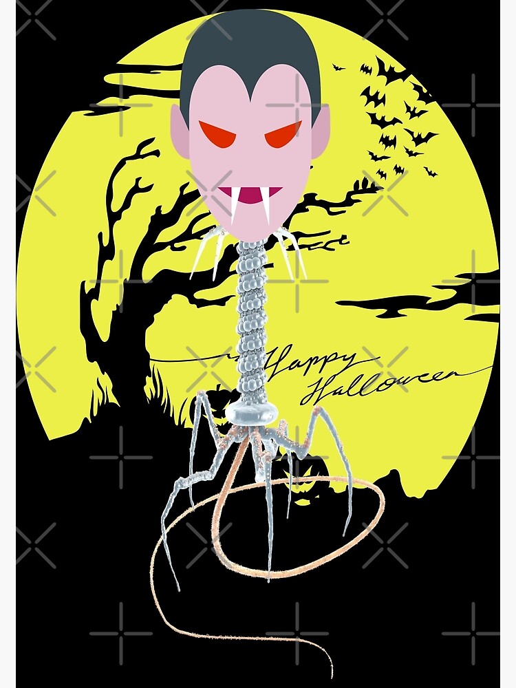 "MEDICAL LABORATORY SCIENTIST HALLOWEEN FULL MOON VAMPIRE PHAGE DRACULA ...