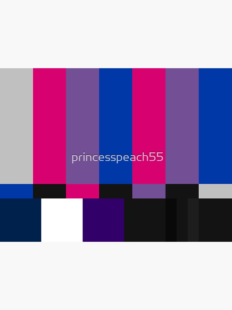 "Bi Pride SMPTE color bars" Sticker for Sale by princesspeach55 | Redbubble