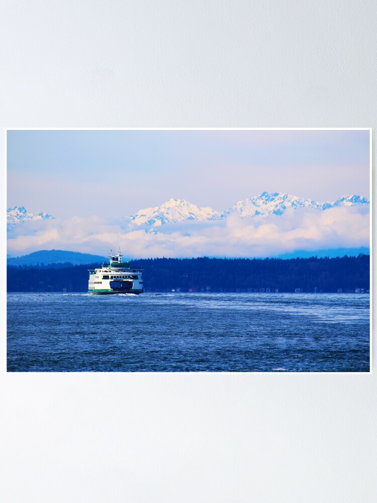 "Seattle Ferry" Poster by bbishop3 | Redbubble