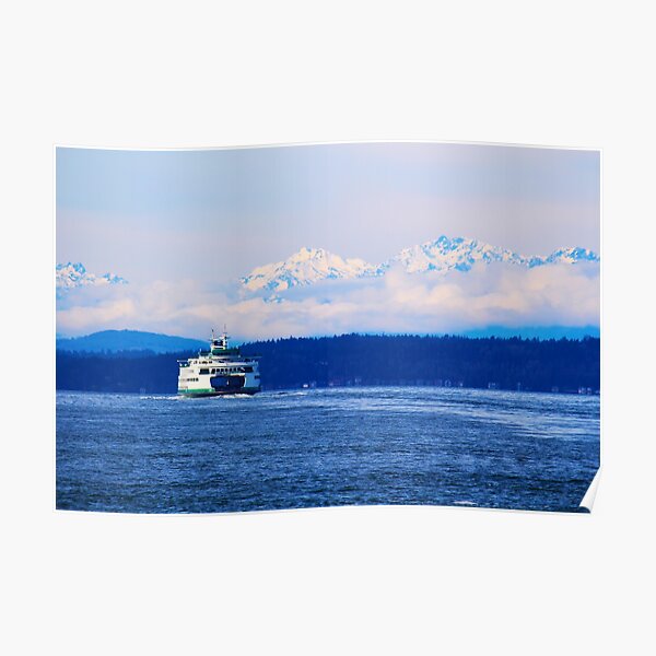 "Seattle Ferry" Poster by bbishop3 | Redbubble