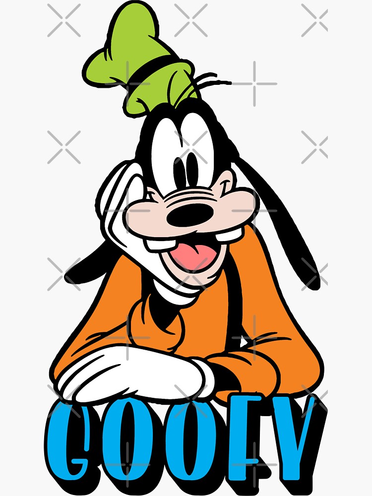 "Goofy Leaning" Sticker for Sale by Pop-Pop-P-Pow | Redbubble