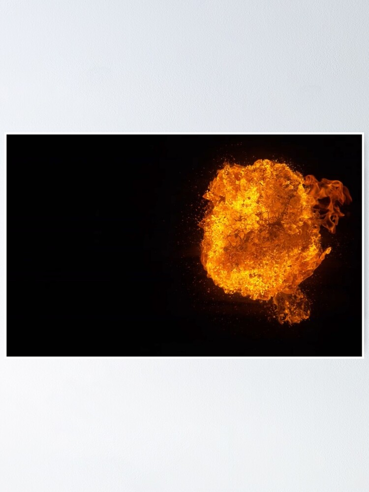 "Fireball" Poster for Sale by Beardeaux | Redbubble