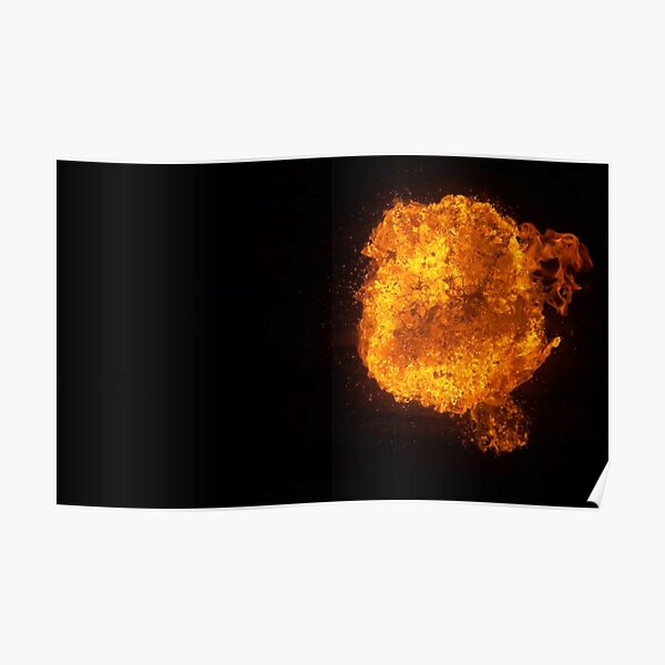 "Fireball" Poster for Sale by Beardeaux | Redbubble