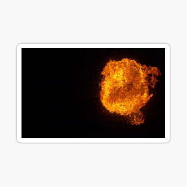 "Fireball" Sticker for Sale by Beardeaux | Redbubble