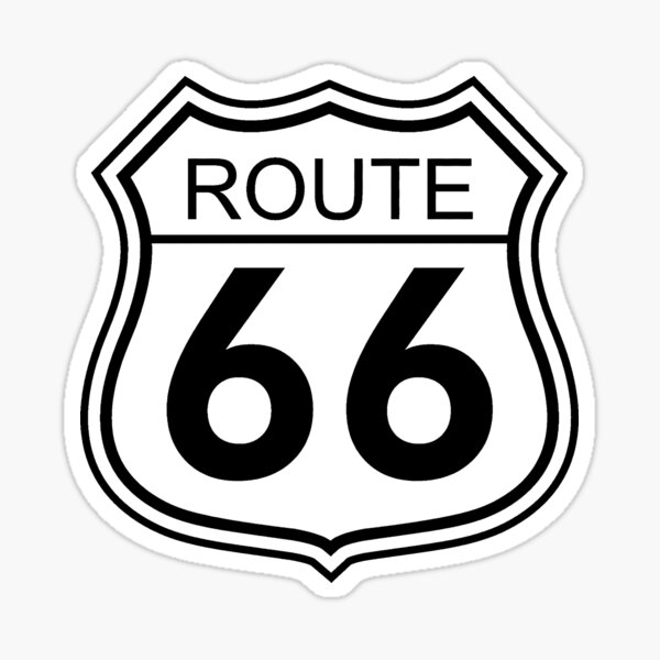 "Us Route 66" Sticker for Sale by luckysri39 | Redbubble