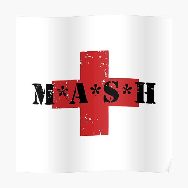 "Mash Red Cross TV" Poster for Sale by KinkalaWorks | Redbubble