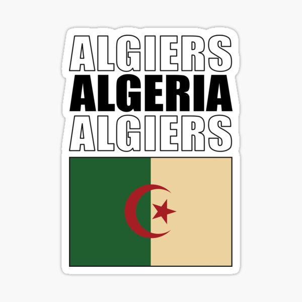 "Flag of Algeria" Sticker for Sale by KewaleeTee | Redbubble