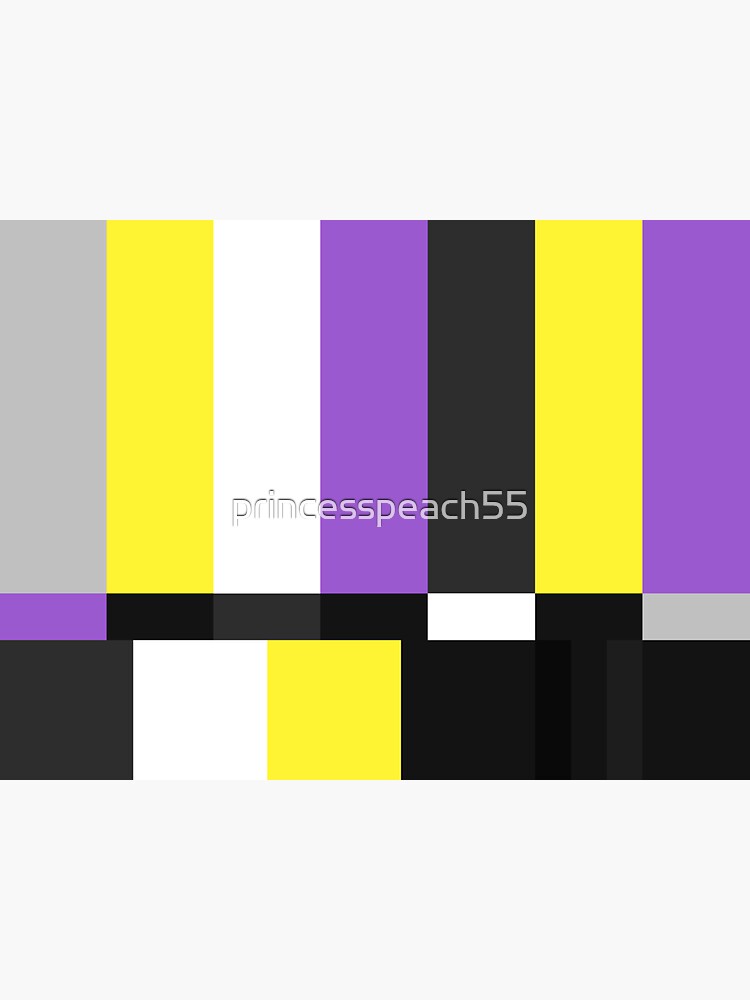 "Nonbinary Pride SMPTE color bars" Sticker for Sale by princesspeach55 ...